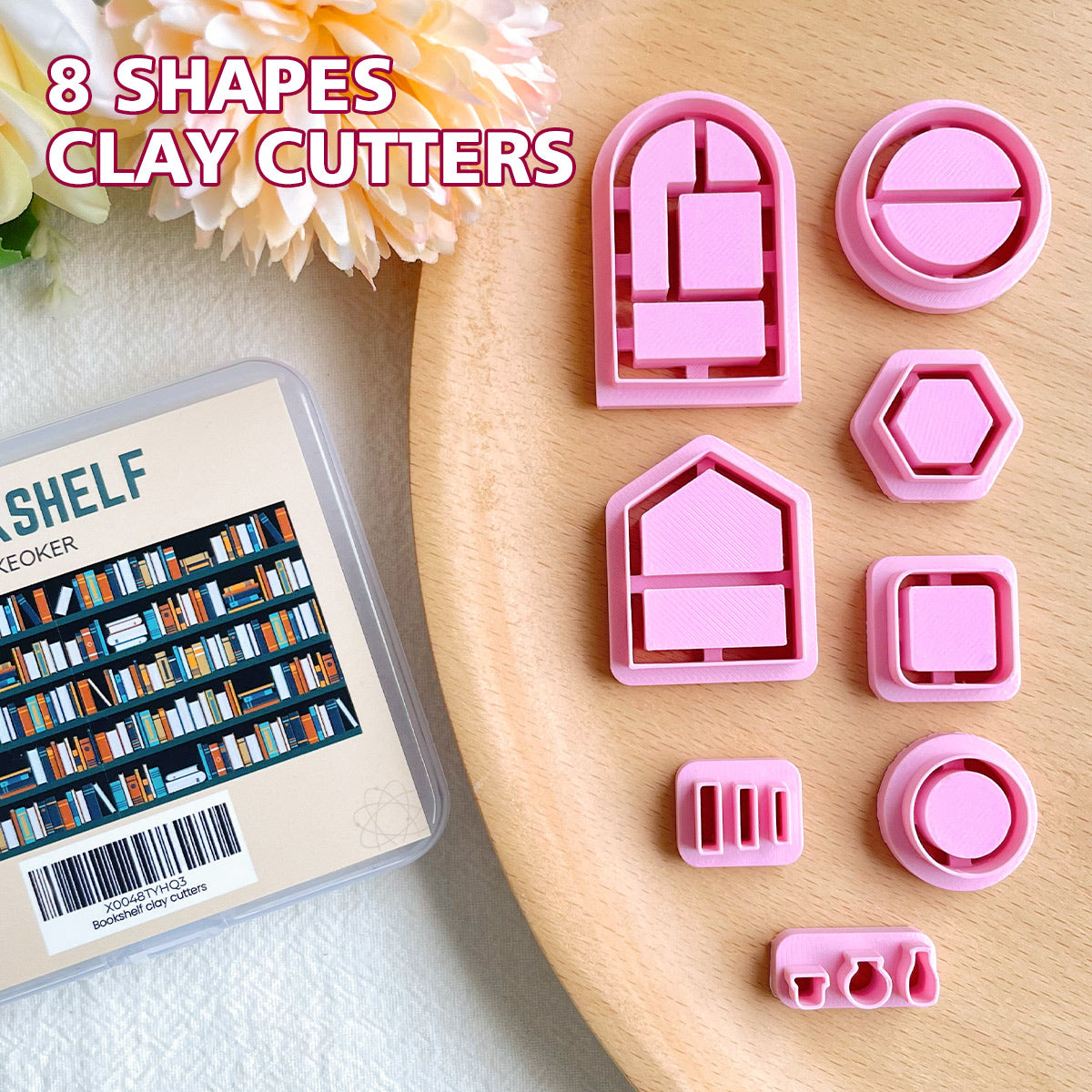 KEOKER Bookshelf Polymer Clay Cutters
