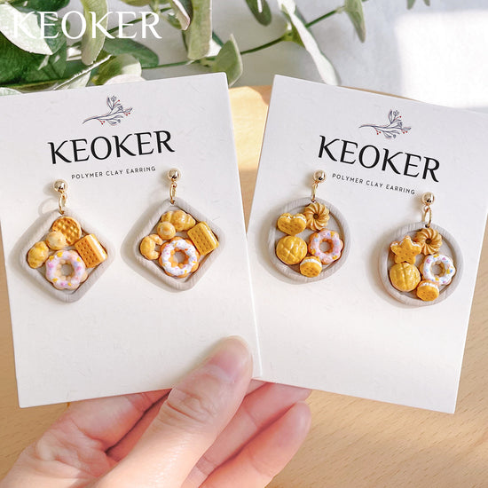KEOKER Dessert & Bread Polymer Clay Molds and Charcuterie Boards Clay